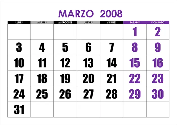 Calendario 2008 – freevector.ru