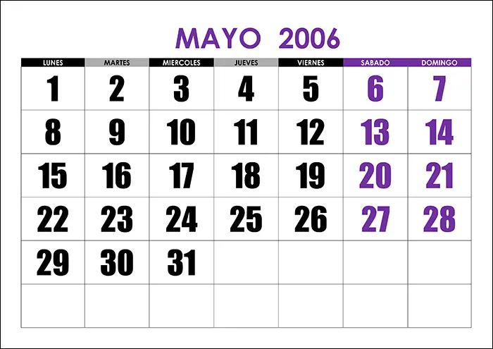 Calendario 2006 – freevector.ru