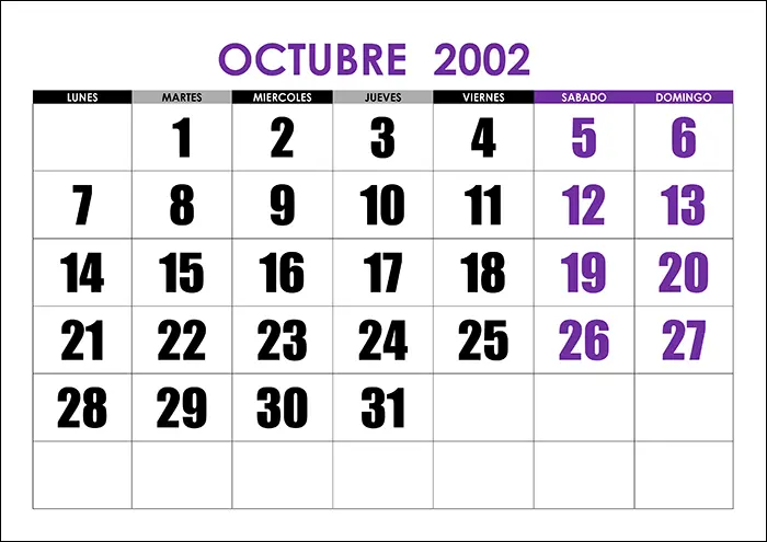 Calendario 2002 – freevector.ru