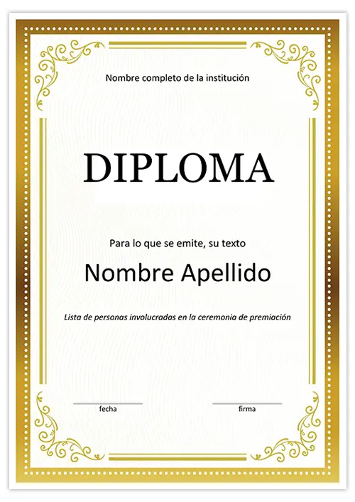 Diplomas para editar en Word – freevector.ru