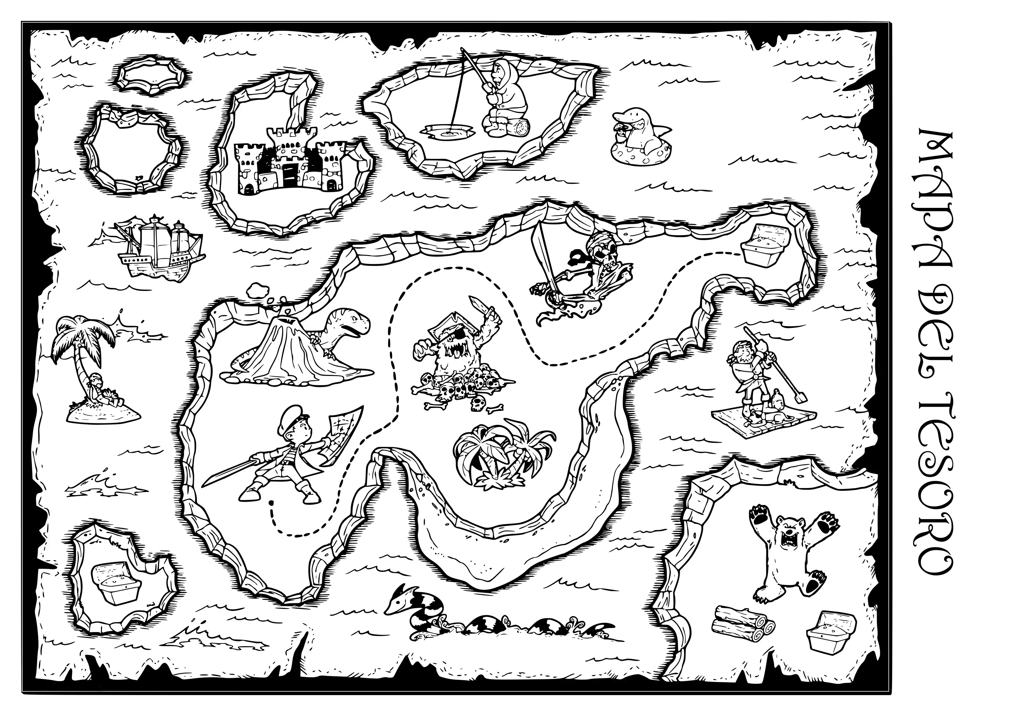 Mapa Del Tesoro Para Imprimir Escape Rooms Imprimibles, Breakouts Y
