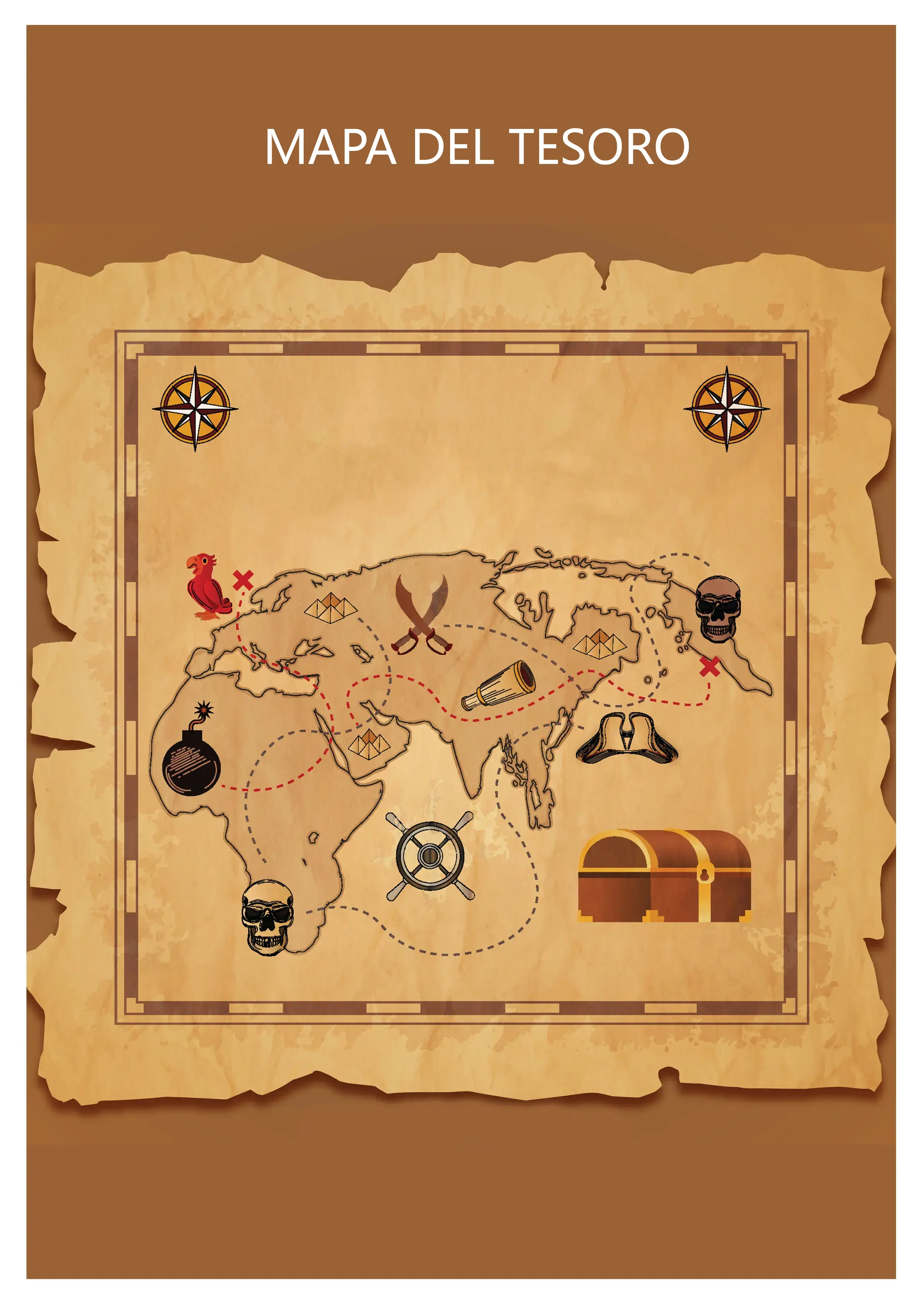 Mapa Del Tesoro Para Imprimir Escape Rooms Imprimibles, Breakouts Y